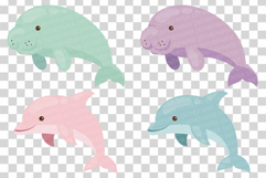 Cute Sea Animal | Clip art PNG Vector Ocean Turtle Whale eps