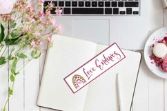 Bookmark, Printable Bookmark Set, Love Boho Rainbow Bookmark