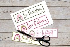 Bookmark, Printable Bookmark Set, Love Boho Rainbow Bookmark