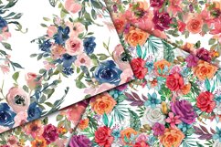 Seamless Floral Patterns Digital Paper