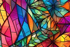 Seamless Stained Glass Digital Paper