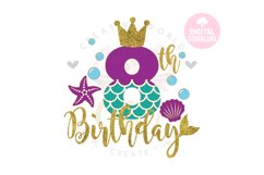 My 8th Birthday Mermaid SVG | Mermaid SVG | Mermaid Birthday (345942 ...