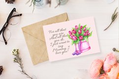 Watercolor pink tulips flowers .WATERCOLOR CLIPART (1241518 ...