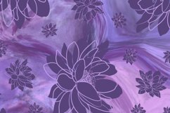 Abstract Floral Digital Paper, PDF and PNG