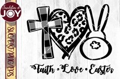 Faith Love Easter svg, Bunny svg, Rabbit svg, Christian svg