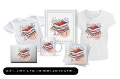 Book Lovers Clipart, "Book Addict", PNG - Transparent