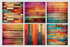 Colored Boards Digital Papers, Colored Wood Backgrounds