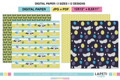 Dinosaur digital paper pack| 12x12 & Letter size