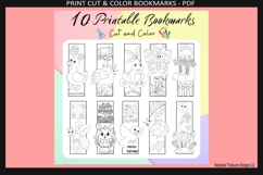 Cute Spring Coloring Bookmarks For Kids, Print & Cut, Easter