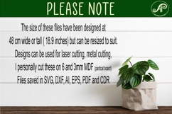 Blessed Word wall art sign, SVG file