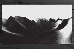 22 Stipple Landscapes Vector (1115436) | Backgrounds | Design Bundles