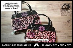 3D Paper Purse, 3D Gift Box, SVG Flower Design, 3D SVG Purse (1279794 ...