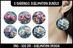 36 Round Earrings Sublimation Bundle