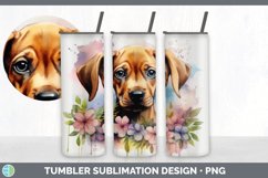 Watercolor Rhodesian Ridgeback Dog Tumbler | Sublimation 20