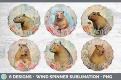 Vintage Capybara Wind Spinner | Sublimation Spinner Designs