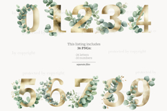 Eucalyptus Alphabet | Wedding Greenery Elegant Letters