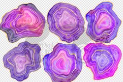 Watercolor Purple Agate Clipart