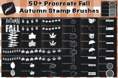Fall Autumn Procreate brushes stamp: silhouette, (2062974)