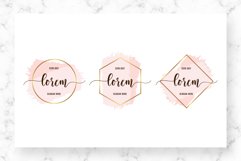 Feminine Editable Gold Frames