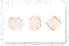 Feminine Editable Gold Frames