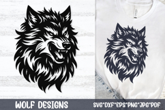 Fierce Wolf Head SVG Alpha Wolf Face