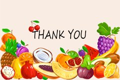 Set of fruits and berries svg png eps ai pdf dxf jpg