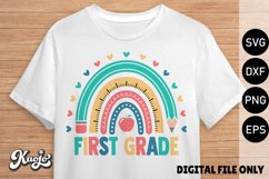 First Grade Rainbow SVG, First Day Of School, Back To School