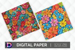 Flower Power Digital Paper