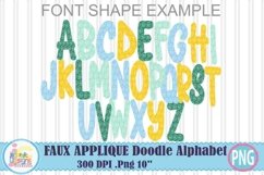 Valentine Faux Applique Doodle letters with cliapart