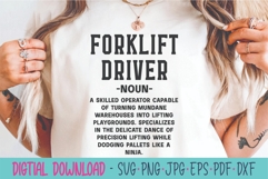 Forklift Driver Definition SVG - Forklift SVG