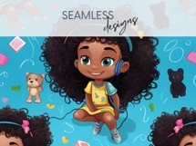 Fun Girl Seamless Patterns