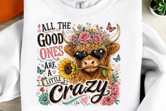 Funny Crazy Highland Cow Sarcastic PNG