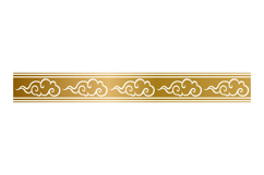 Golden pattern chinese clouds border element (6548683)
