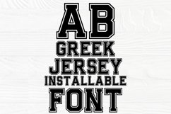 Greek Jersey Font, Greek Letter Font, Greek Varsity Font