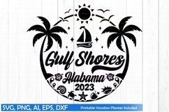 Gulf Shores 2023 Svg, Alabama Vacation T-Shirt Png