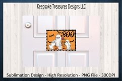 Halloween Boo Doormat Design, Sublimation PNG