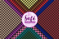Houndstooth Digital Paper Backgrounds