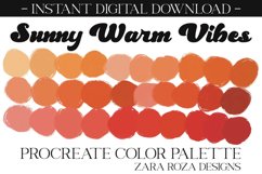 Sunny Warm Vibes - Procreate Color Palette