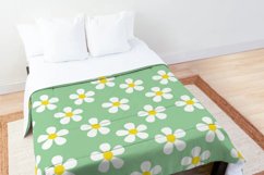 Daisy flowers seamless patterns set | Floral digital papers