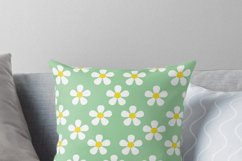 Daisy flowers seamless patterns set | Floral digital papers