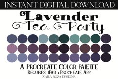 Lavender Tea Party - Retro Purple Procreate Color Palette