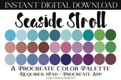 Seaside Stroll - Procreate Color Palette, 30 Swatches