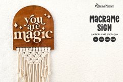 Inspirational Macrame Sign Laser Cut Design | You Are Magic