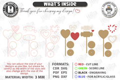 Love Table Stands Laser Cut Bundle | Valentines Table Decor