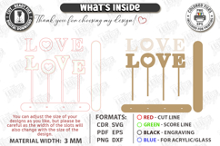 Love Table Stands Laser Cut Bundle | Valentines Table Decor
