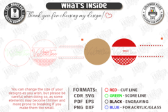 Valentine’s Round Door Signs Laser Cut Bundle| Layered