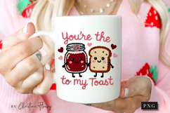 Jam To My Toast Funny Valentine PNG Faux Latch Hook Yarn