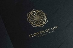 DIY Flower of Life Logo, Spa and Wellness Editable Logo
