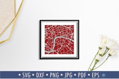 London Cut Out Map | 3 Layer Wall Art