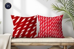 Candy Cane Stripe Red White Peppermint Digital (6524689)